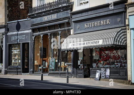 Shops on the Promenade, Cheltenham, Cotswolds, Gloucestershire, UK ...
