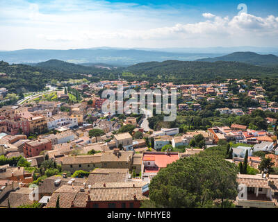 In the beautiful village of Begur in Catalonia there is this castle wi ...