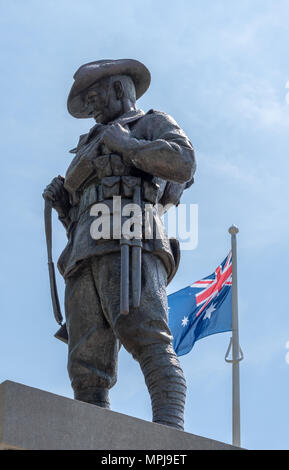 Digger of the Australian 2nd Division Memorial, Mont St Quentin, France ...