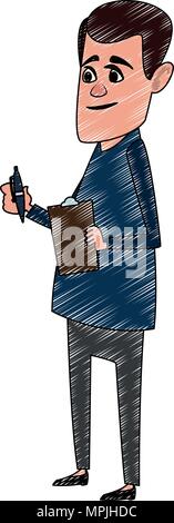 Cute doctor cartoon scribble Stock Vector Image & Art - Alamy