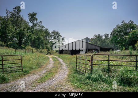 Motorcycle driving through Indiana backroad Stock Photo - Alamy