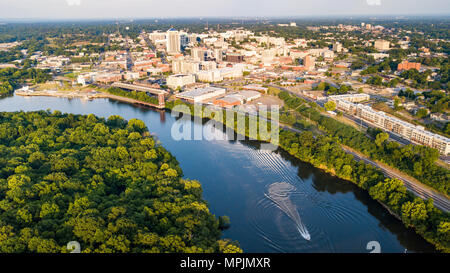 Riverfront and city view, Montgomery, Alabama, USA Stock Photo ...