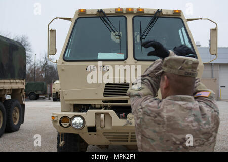Ground guiding arm signals during Poland training by EUCOM Stock Photo ...