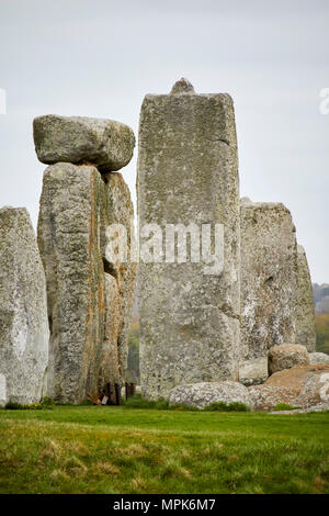 the trilithon stones at Stonehenge in England Stock Photo - Alamy
