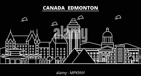 Edmonton skyline line art vector illustration Stock Vector Image & Art ...