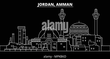 Urban city map of Amman. Vector illustration, Amman map grayscale art ...
