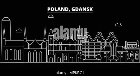 Gdansk cityscape line art vector illustration Stock Vector Image & Art ...