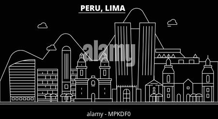 Peru editable outline map. Peruvian red border. Country name. Adjust ...