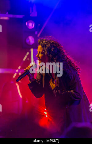 Christian singer Plumb on stage during Bid Daddy Weave concert at Jones ...