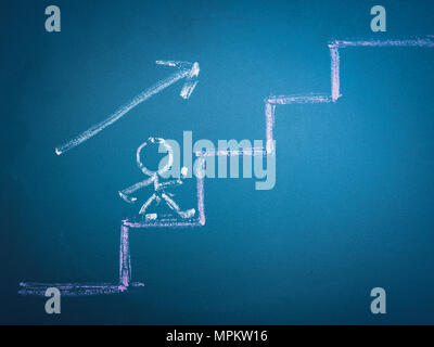 tep by step to the top - Career and Development Stock Photo - Alamy