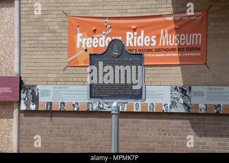 Freedom Rides Museum, Historic Greyhound bus station commemorating ...