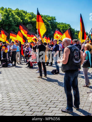Berlin Mitte, Hundreds of Bikers protest at the Brandenburg Gate for ...