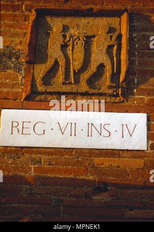 Roman Street Sign Pompeii Stock Photo - Alamy