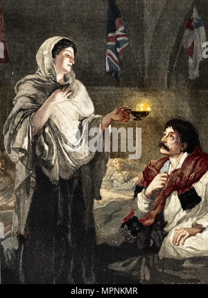 Florence Nightingale, The Lady with the Lamp Stock Photo - Alamy