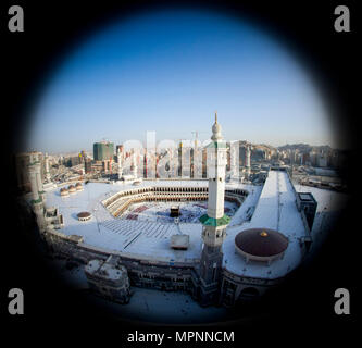 Prayer and Tawaf - circumambulation - of Muslims Around AlKaaba in ...