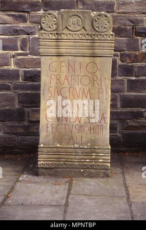 Roman altar from Vindolanda, 2nd century. Artist: Unknown Stock Photo ...