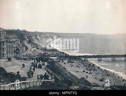 A view of Bournemouth Pier from the cliff top Stock Photo - Alamy