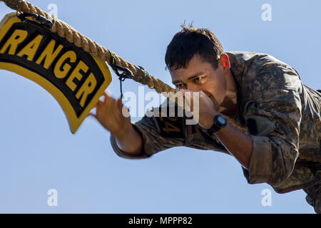 U.S. Army Ranger 1st Lt. Mason Gibbons, from U.S. Army Alaska, low ...