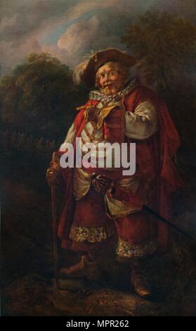 James Quin as Sir John Falstaff, a character created by William ...