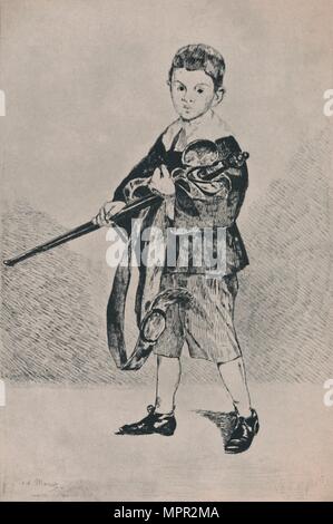 The Boy with a Sword. Edouard Manet (French, 1832-1883). Etching Stock ...