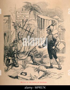 Gaius Marius at the Ruins of Carthage, Roman general and statesman ...