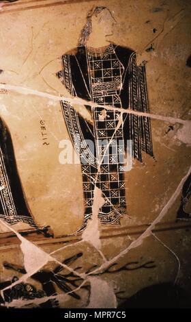 Detail from the Francois Vase, c6th century BC. Artists: Ergotimos ...