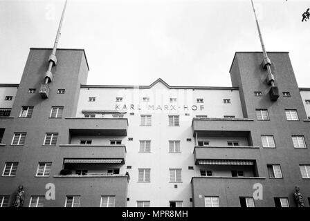VIENNA AUSTRIA Karl Marx Hof building 1930 a municipal housing block ...