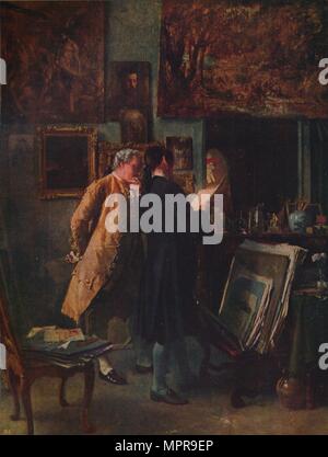 The artist Jean-Louis Ernest Meissonier French Classicist painter ...