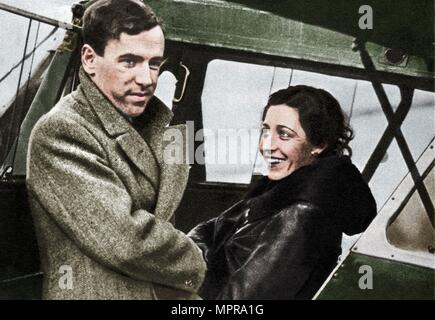 British pioneer aviator Amy Johnson (1903-1941) was the first woman to ...