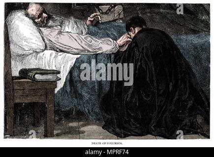 Death of Christopher Columbus, 1506 Stock Photo - Alamy