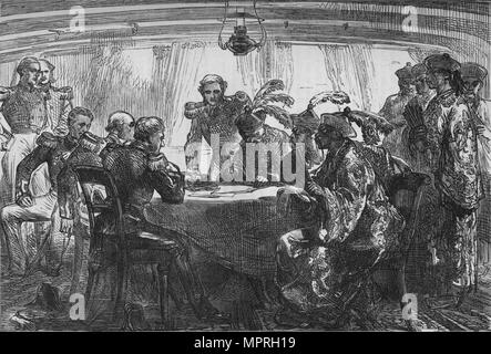 Signing the Treaty of Nankin (Nanking, Nanjing), ending the First Opium ...