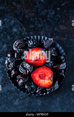 fresh and dried plums Stock Photo - Alamy