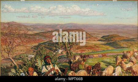 Landscape with Sheep, c. 1876 Stock Photo - Alamy