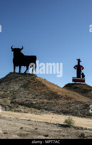 A roadside billboard advertisement of one of Spain's most famous ...