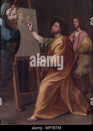 Saint Luke Painting the Portrait of the Virgin, 1507 Stock Photo - Alamy