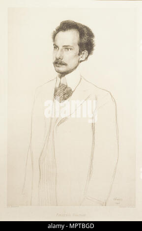 Portrait of the Poet Andrei Bely', (1880-1934), 1932 Stock Photo - Alamy