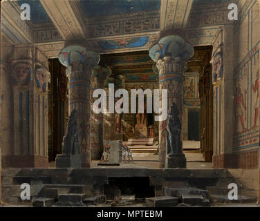 Set design for the Opera Aida by Giuseppe Verdi, Théâtre de l'Opéra ...