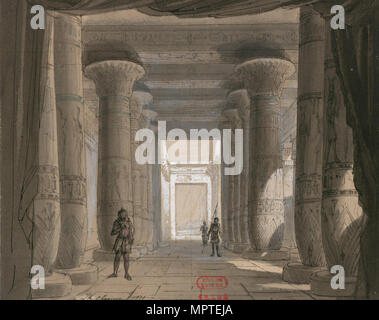 Set design for the Opera Aida by Giuseppe Verdi, Théâtre de l'Opéra ...