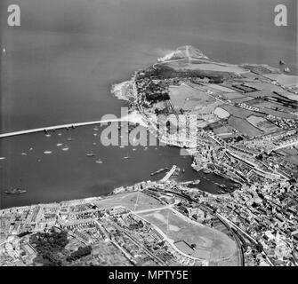 Brixham, Devon - Aerial View of the Harbour Stock Photo - Alamy