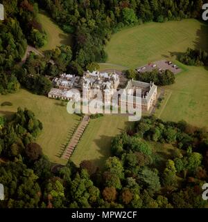 Halton House, Halton, Buckinghamshire. An aerial view of Halton House ...