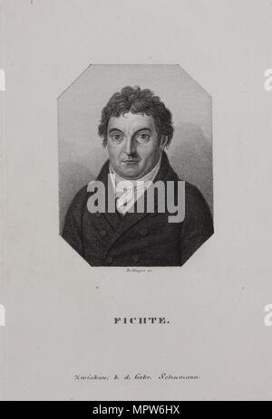 Johann Gottlieb Fichte, 1762 - 1814, a German educator and philosopher ...