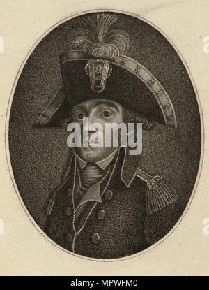 Portrait of Francois Hanriot (1761-1794) was a French Cordelier leader ...