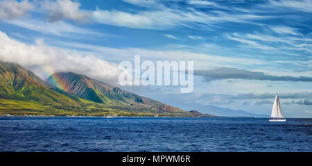 Sailing in Hawaii Stock Photo - Alamy