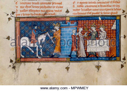 literature, Legend of Percival, the Holy Grail in the castle of King ...