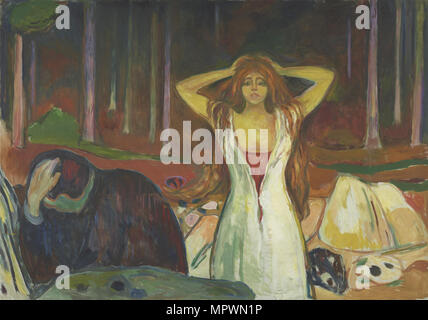 Ashes, oil on canvas painting by Edvard Munch, 1894-1895 Stock Photo ...