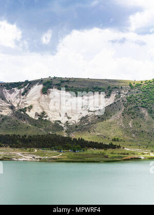 Narligol crater lake in Nigde Turkey. Narligol geothermal area and crater lake Stock Photo - Alamy