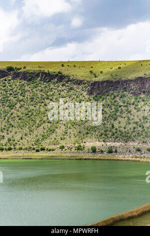 Lake Nar and green crater slope in Cappadocia Stock Photo - Alamy