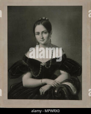 Portrait of Alexandra Smirnova-Rosset (1809-1882). After a drawing by P ...