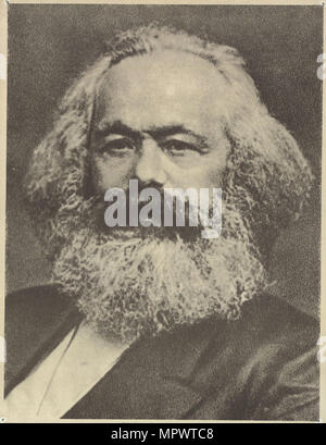 Karl Marx (1818-1883) on 100 Mark 1975 Banknote from East Germany ...