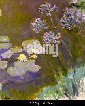 Claude Monet, Agapanthus, painting, 1914-1926 Stock Photo - Alamy